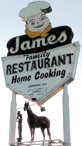 (1953) James Restaurant, San Fernando | Remains of L.A.